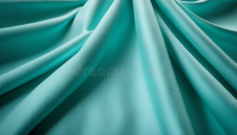 Turquoise Satin Fabric Waves Stock Photo - Image of design, aqua: 314253896