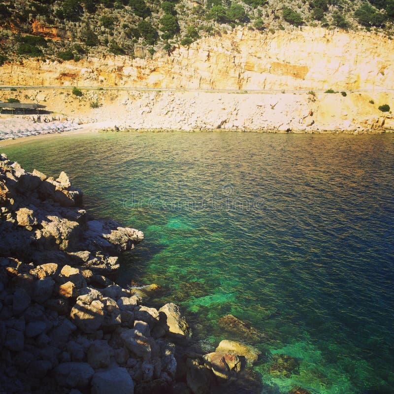 Turquoise sea and beach stock photo. Image of tourism - 42603018