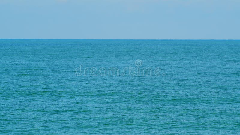 Turquoise Sea Color. Disturbed Blue Ocean Water Surface. Still. Stock ...