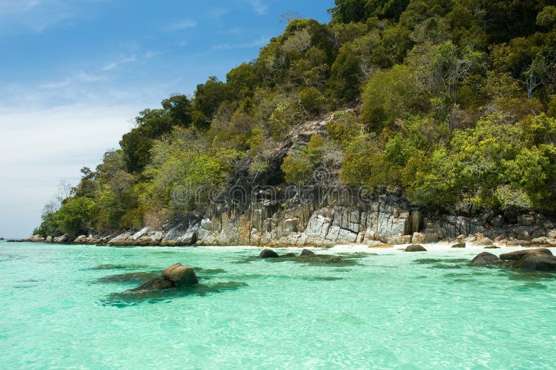 Turquoise sea stock image. Image of colorful, background - 42529309