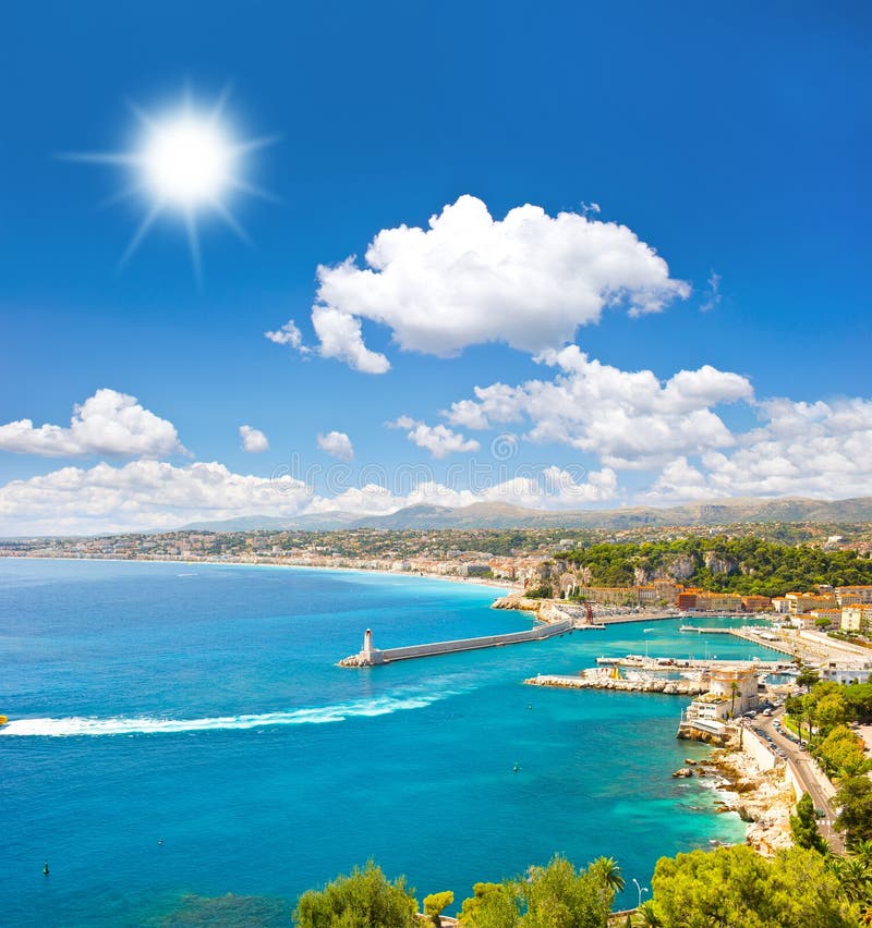 Turquoise Sea and Perfect Sunny Blue Sky Stock Image - Image of ...