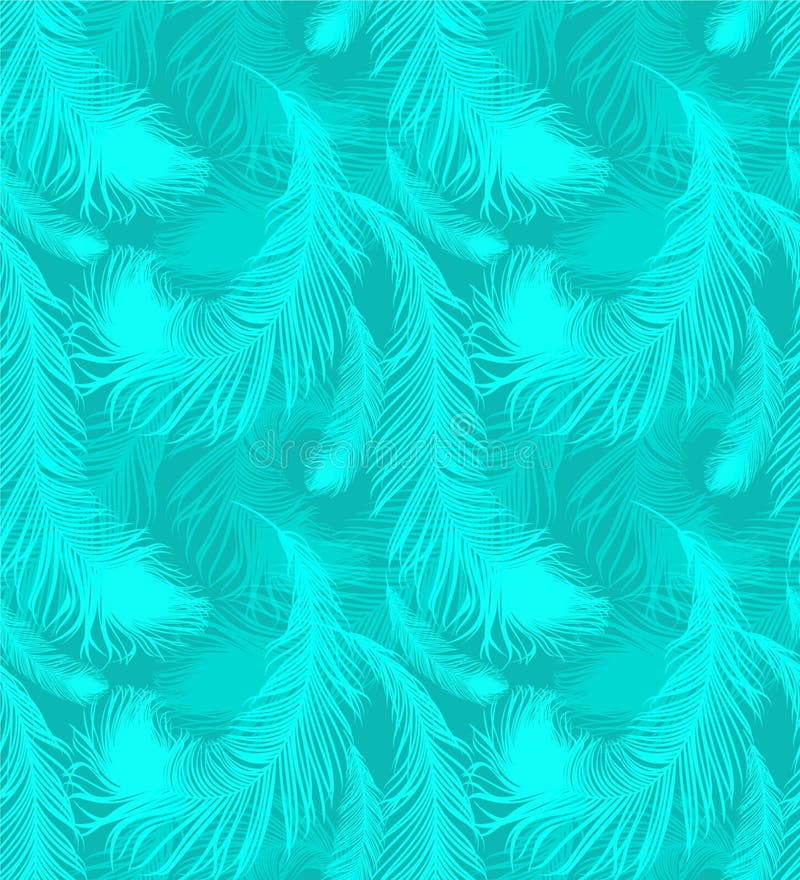 Turquoise Seamless Wallpaper Stock Vector - Illustration of silk ...