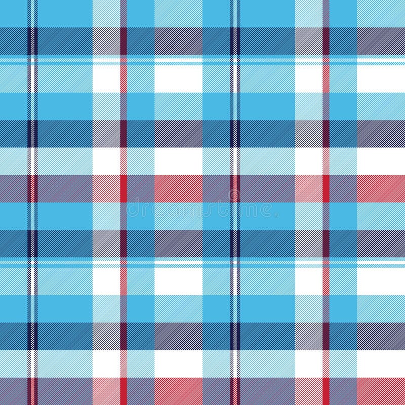 Turquoise Plaid Check Fabric Seamless Pattern Stock Vector ...