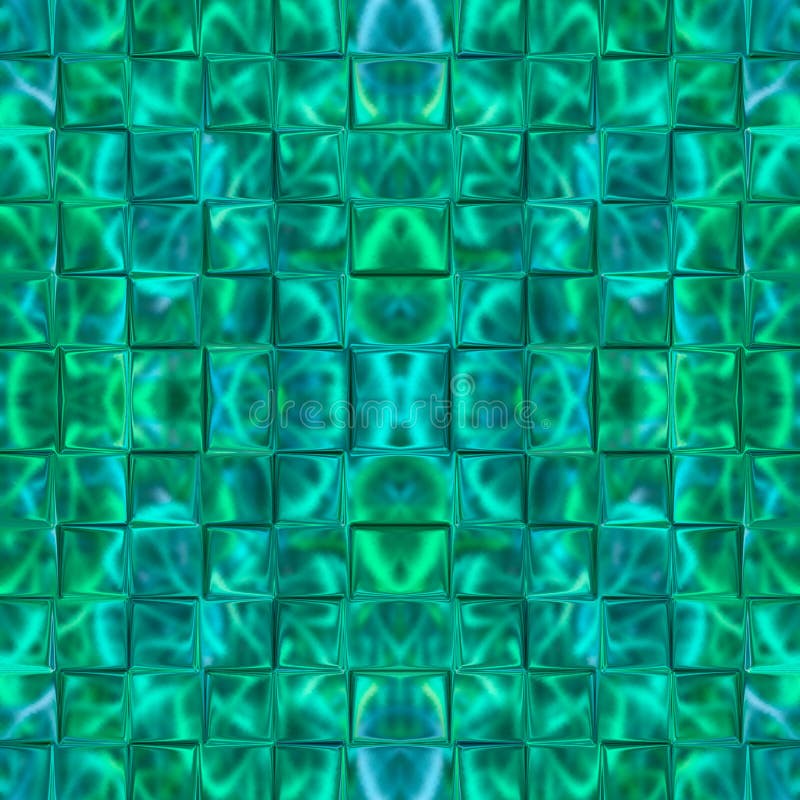 Turquoise Seamless Texture with Symmetrical Patterns of Protruding ...