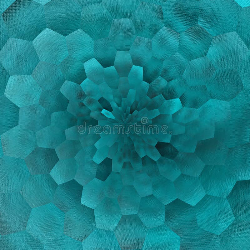 Turquoise Shapes and Blurs Abstract Background Stock Illustration ...