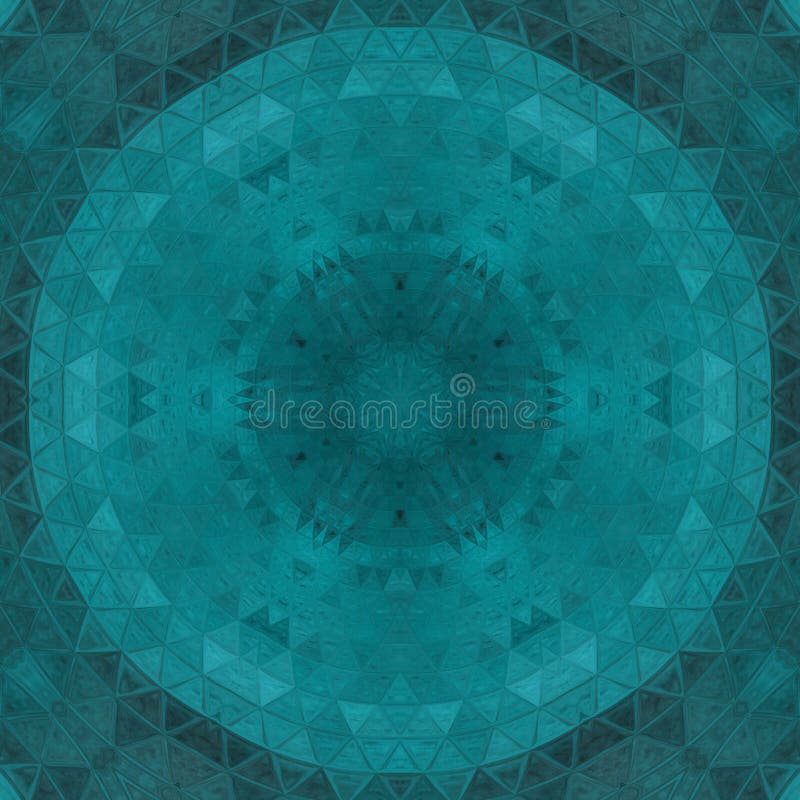Turquoise Shapes and Blurs Abstract Background Stock Illustration ...