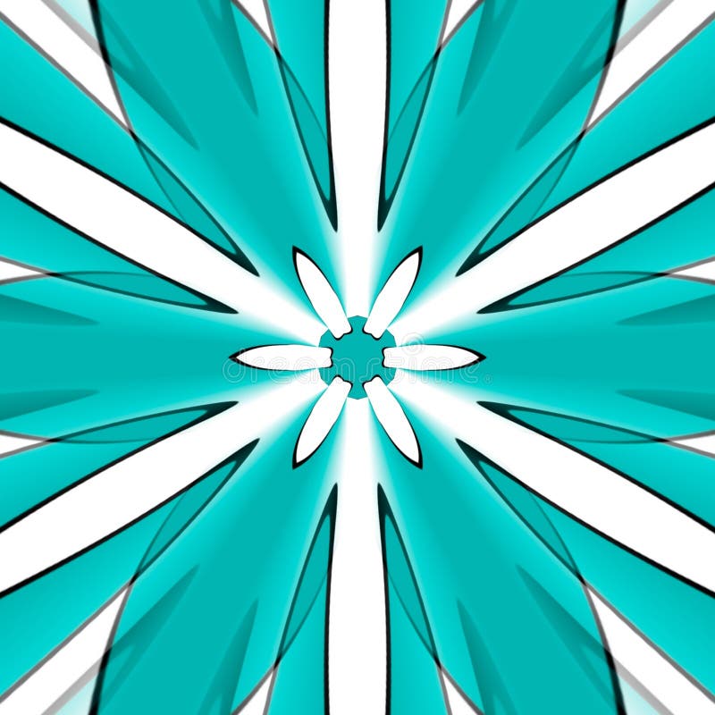 Turquoise Shapes and Blurs Abstract Creative Background Stock ...