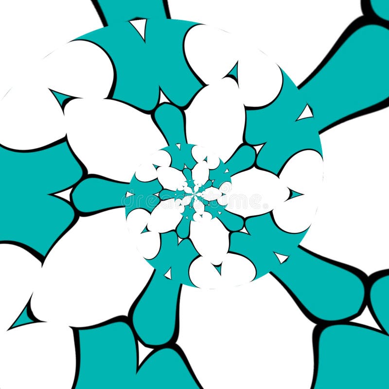 Turquoise Shapes and Blurs Abstract Creative Background Stock ...