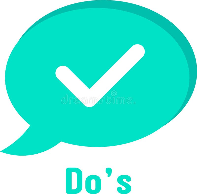 Turquoise Speech Bubble Displaying White Check Mark Symbolizing ...