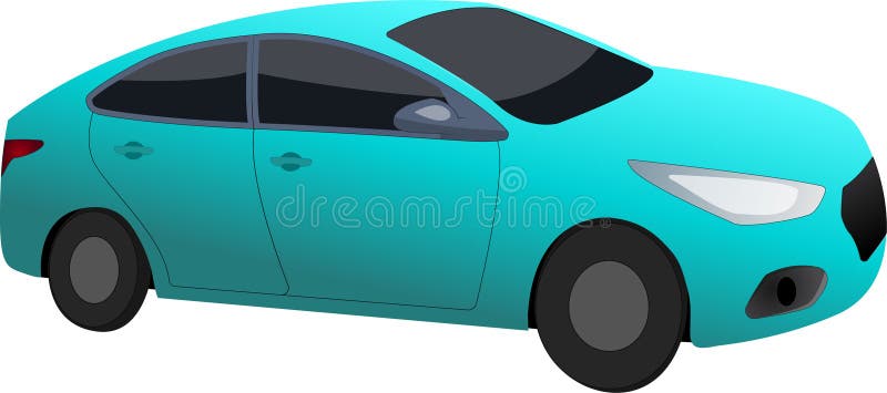 Turquoise sport car stock illustration. Illustration of fast - 127419191