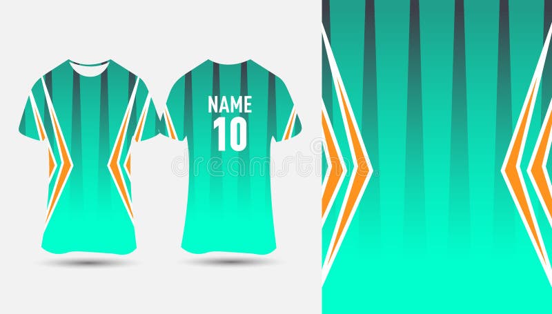 Turquoise Sports Jersey Design Background for Sublimation Stock Vector ...