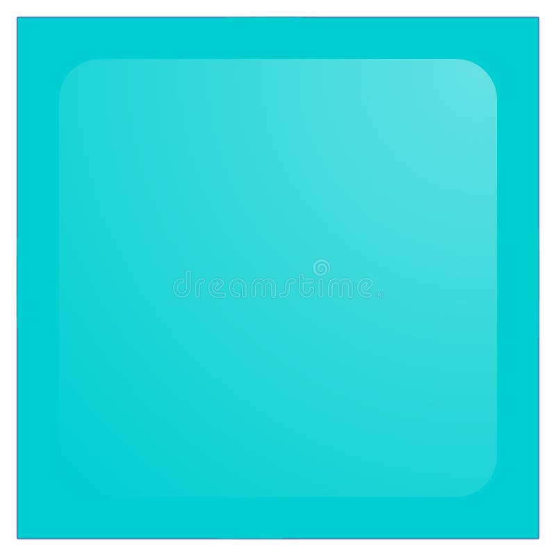 Turquoise Square Aqua Button Stock Illustration - Illustration of ...