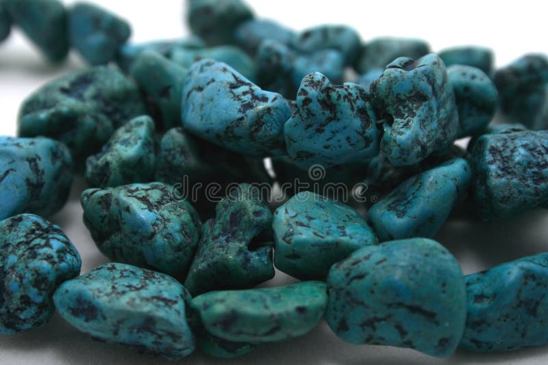 Colorful Turquoise Semi Precious Gemstones Jewelry Stock Image - Image ...