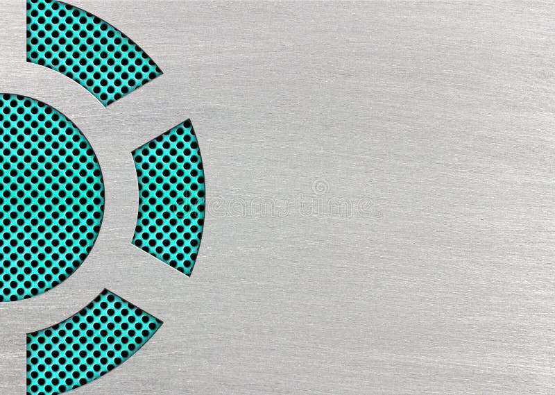 Turquoise or Teal Mesh with Metal Plates, 3d, Illustration Stock ...