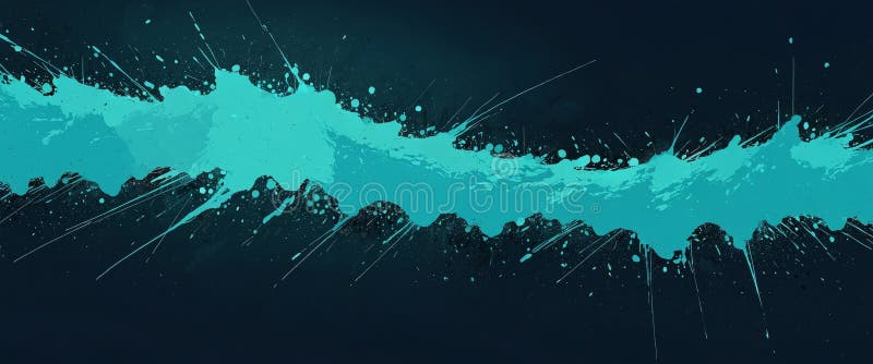 Turquoise Technology Particle Abstract Background. Stock Image - Image ...