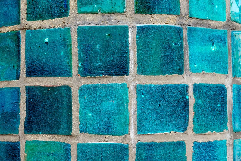 Turquoise tiles stock photo. Image of design, blue, pattern - 34095852