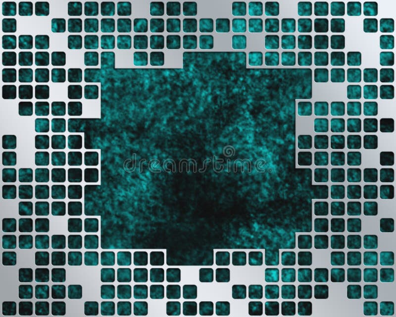 Turquoise Under Metal Grid, Place for Big Tex Stock Illustration ...