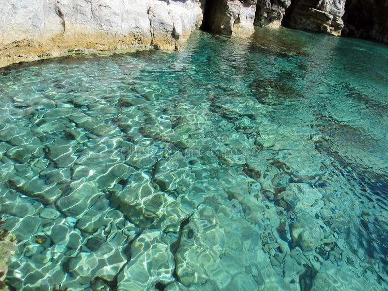 Turquoise water stock photo. Image of idyllic, greece - 6010994