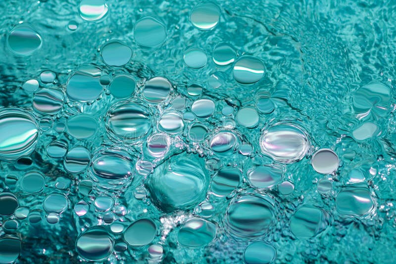 Turquoise Bubbles stock image. Image of reflect, environment - 123968421