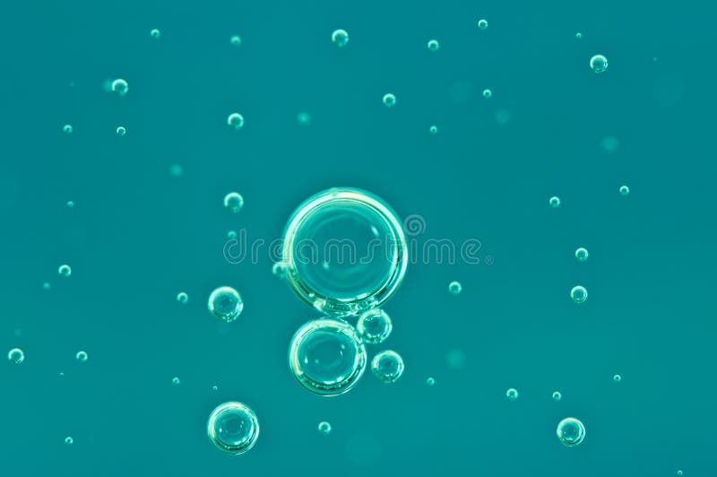 Turquoise Water. Underwater. Bubbles in the Water Stock Photo - Image ...