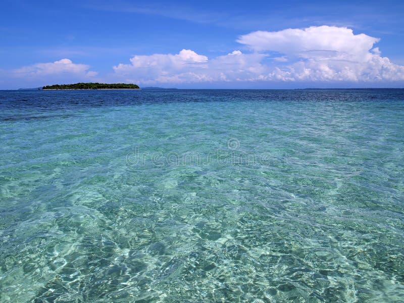 Turquoise Waters In The Caribbean Sea Stock Photo - Image of escape ...