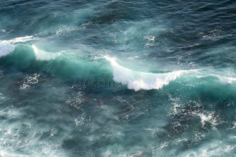 The Turquoise Wave Swash the Beach at Bali Sea, Indonesia Stock Image ...