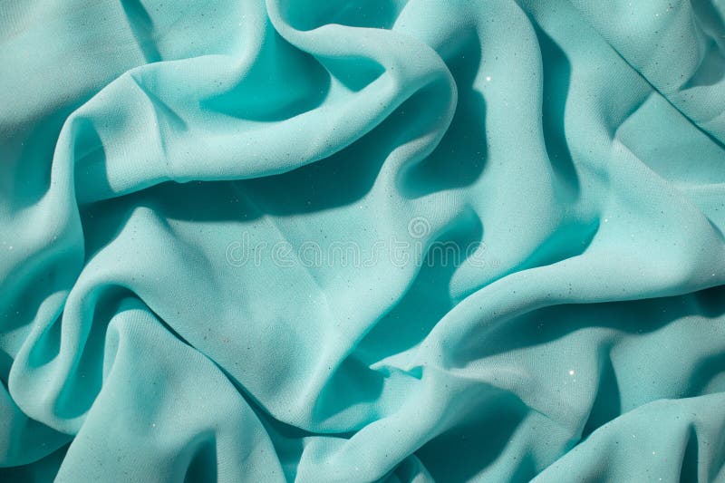 Turquoise Fabric with Little Sparkling Dust, Texture and Background ...