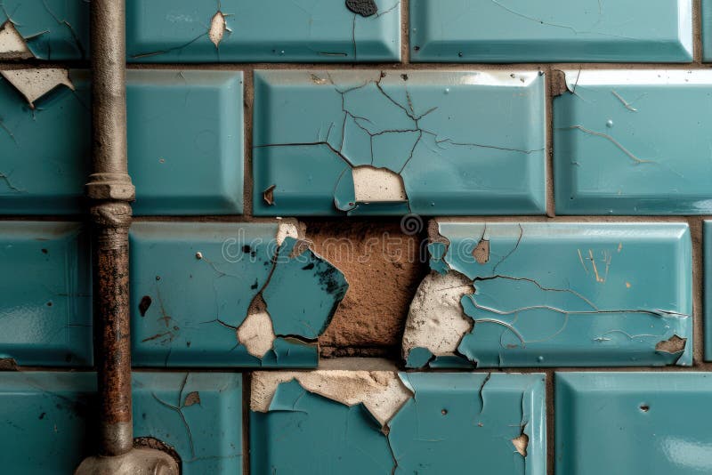 Turquoise and White Rectangular Brick Subway Tiles Wall Texture - Wide ...