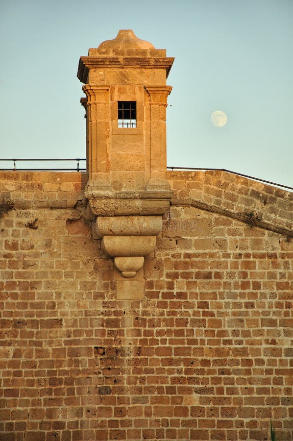 Turret. stock image. Image of medieval, embrasure, architecture - 21493223