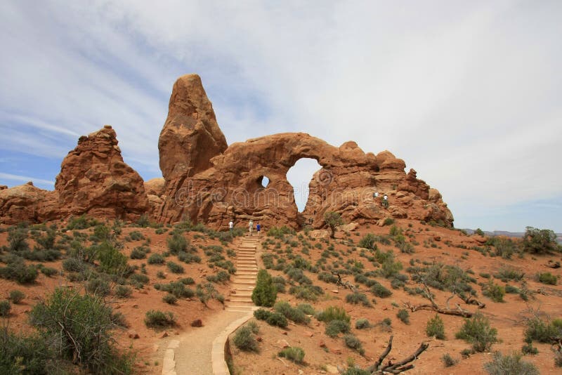 Turret Arch stock image. Image of horizon, rock, freedom - 20477879