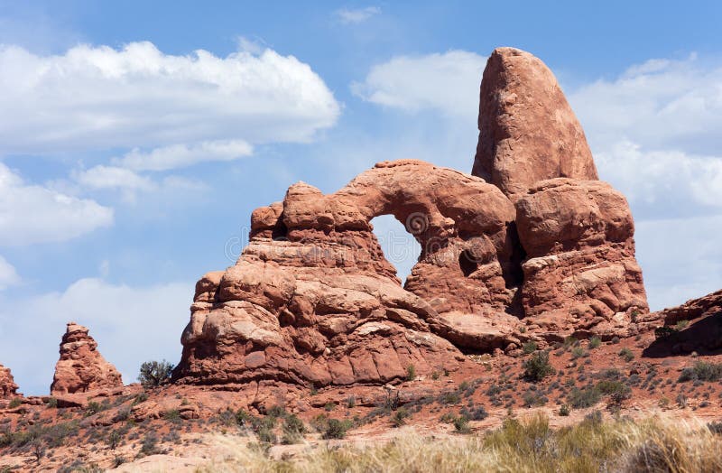 Turret Arch stock image. Image of desert, arches, utah - 25523267