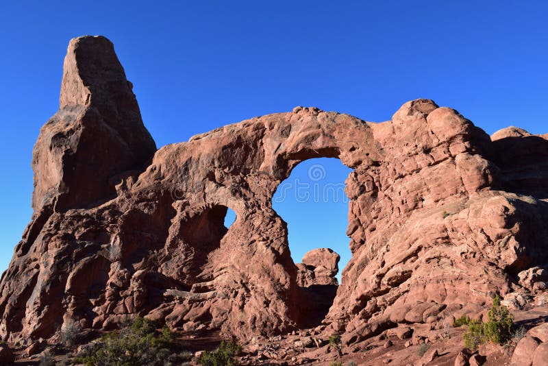 Turret Arch stock photo. Image of walls, canyonlands - 83443120