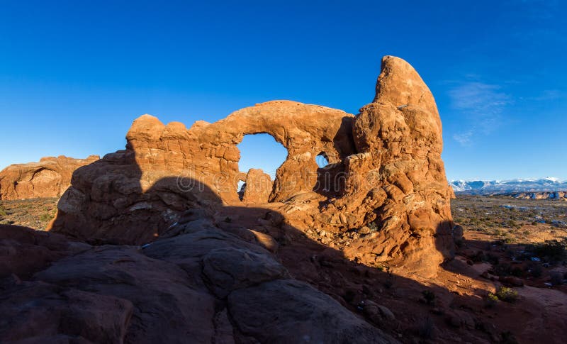Turret Arch, Arches NP stock photo. Image of rock, landscape - 140948618
