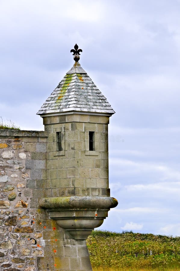 Turret at Fortress of Louisbourgh Stock Photo - Image of fortress ...