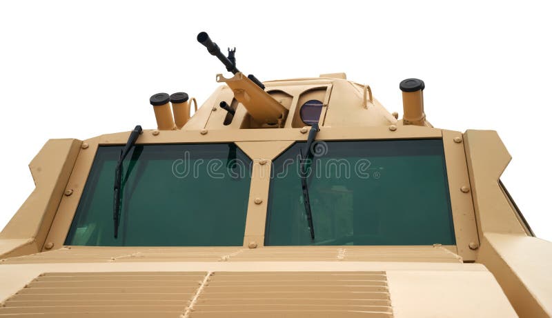 Turret with Guns of Combat Armored Vehicule Stock Photo - Image of ...