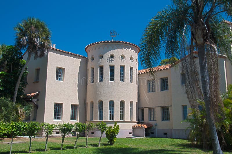 Turret Tower on the Crosley Mansion. Stock Image - Image of powel ...
