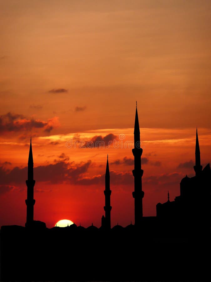 Sunset Over the Blue Mosque Stock Photo - Image of blue, islam: 2238248