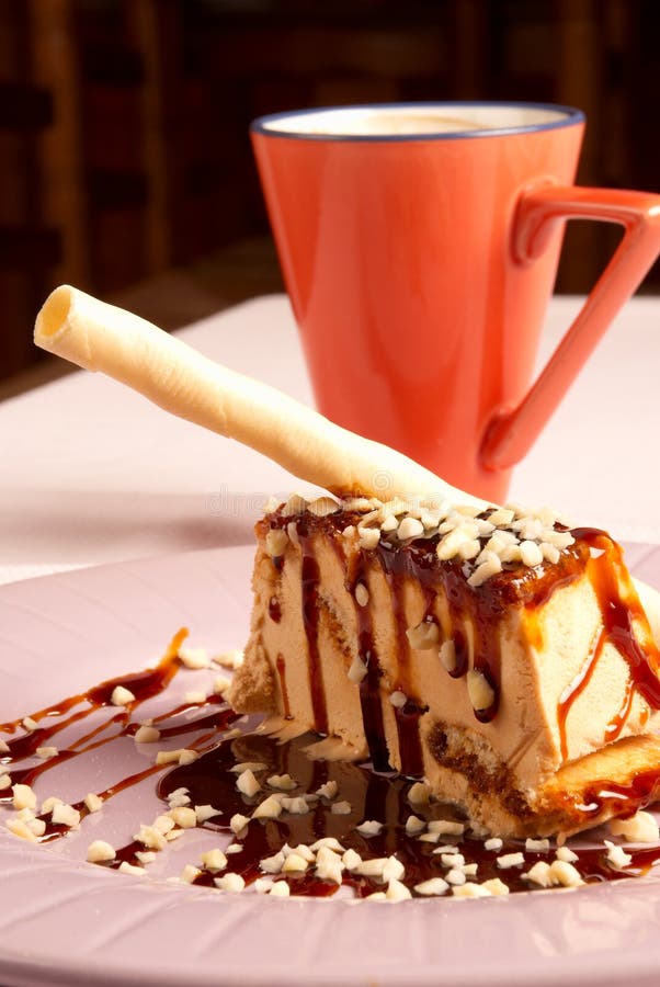 Turron ice cream stock photo. Image of cream, coffee - 14402196