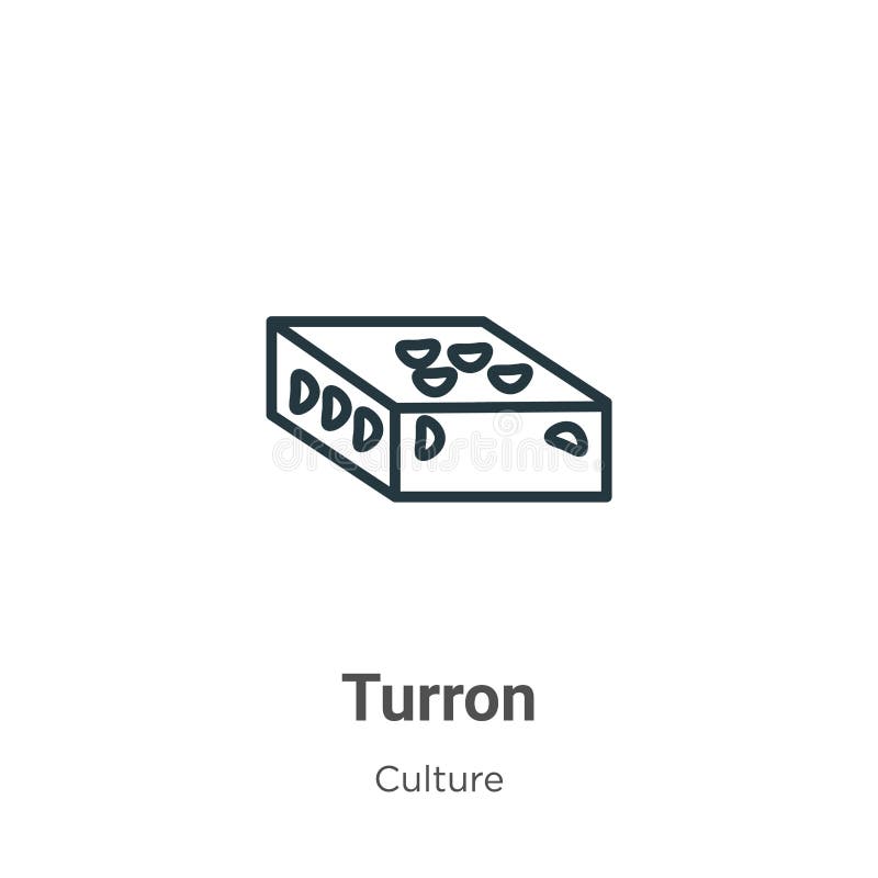 Turron Icon from Spanish Food Collection. Stock Vector - Illustration ...