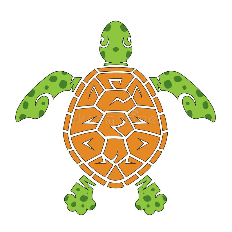 Normal turtle not a ninja stock illustration. Illustration of reptile ...
