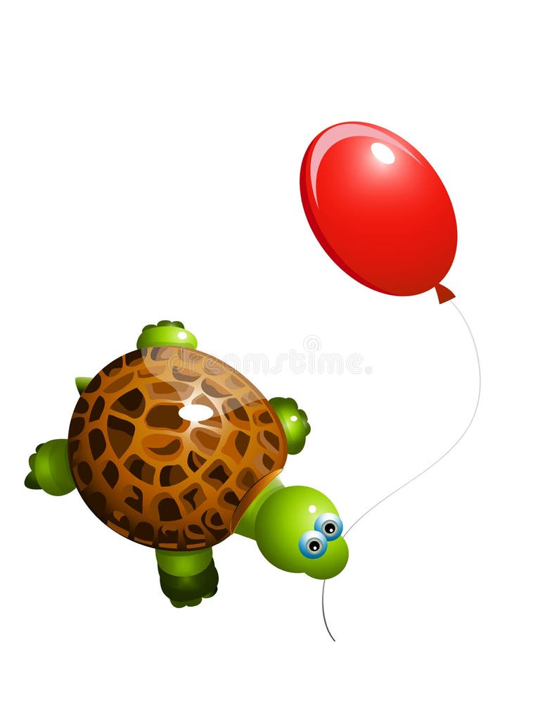 Turtle Balloons Stock Illustrations – 321 Turtle Balloons Stock ...
