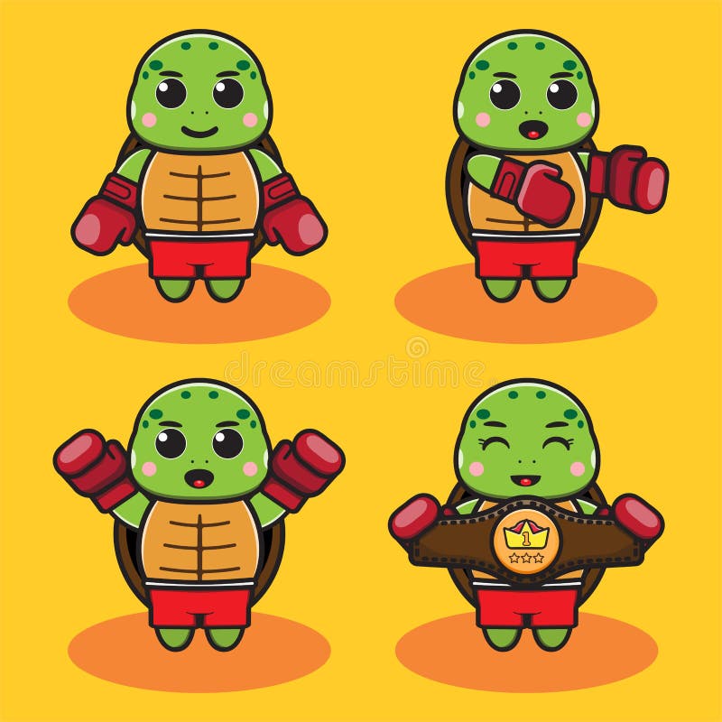Boxing Turtle Stock Illustrations – 109 Boxing Turtle Stock ...