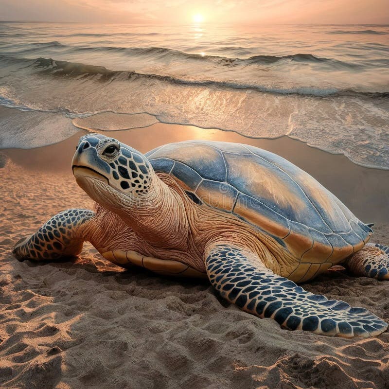 Turtle on a beach stock image. Image of habitat, craw - 325457077