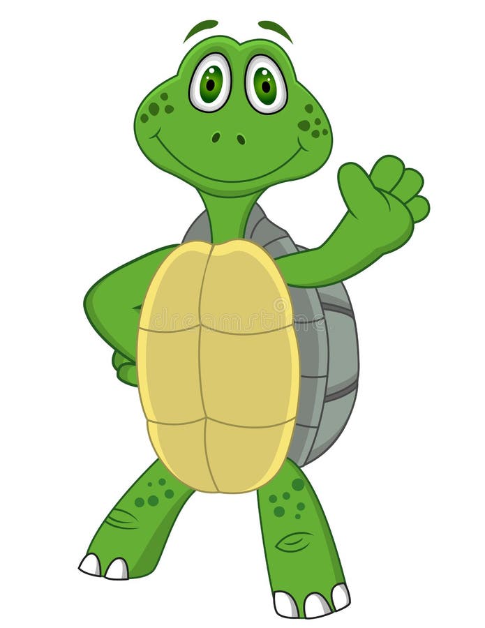 Turtle or Tortoise Cartoon Illustration Stock Vector - Illustration of ...