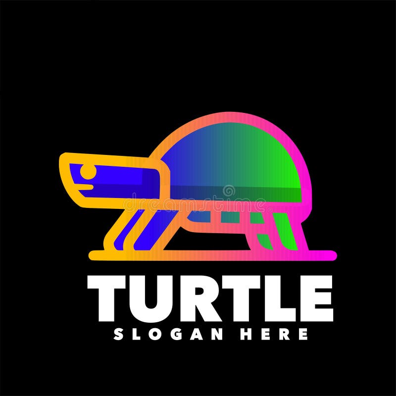 Turtle Colorful Gradient Logo Stock Vector - Illustration of screenshot ...