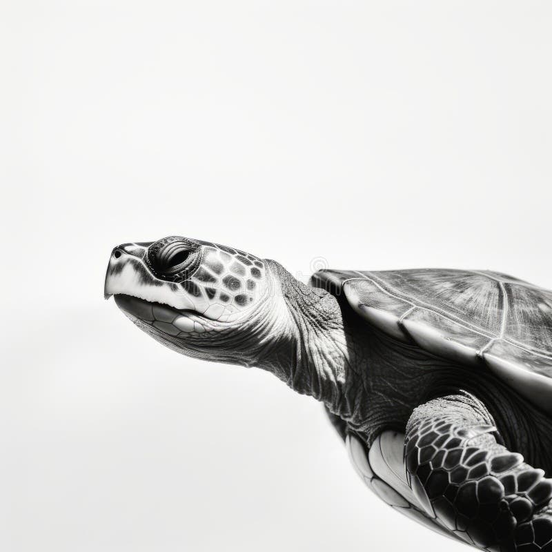 Minimalist Black and White Turtle Art: Realistic Innovation in ...