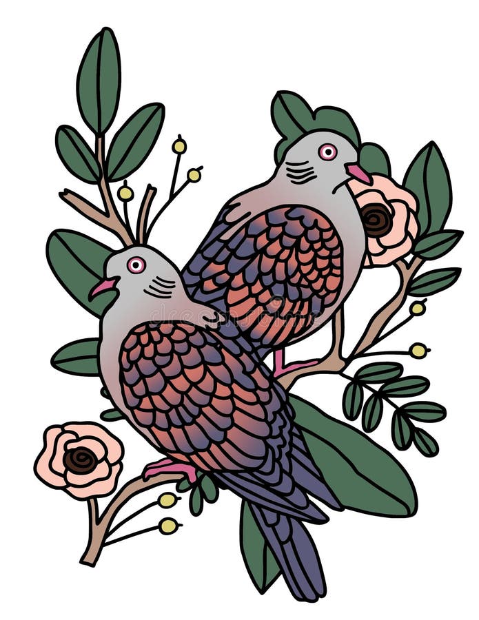 Two Turtle Doves Clip Art