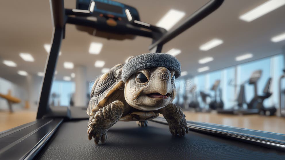 Turtle Exercise, AI Generated Stock Illustration - Illustration of ...