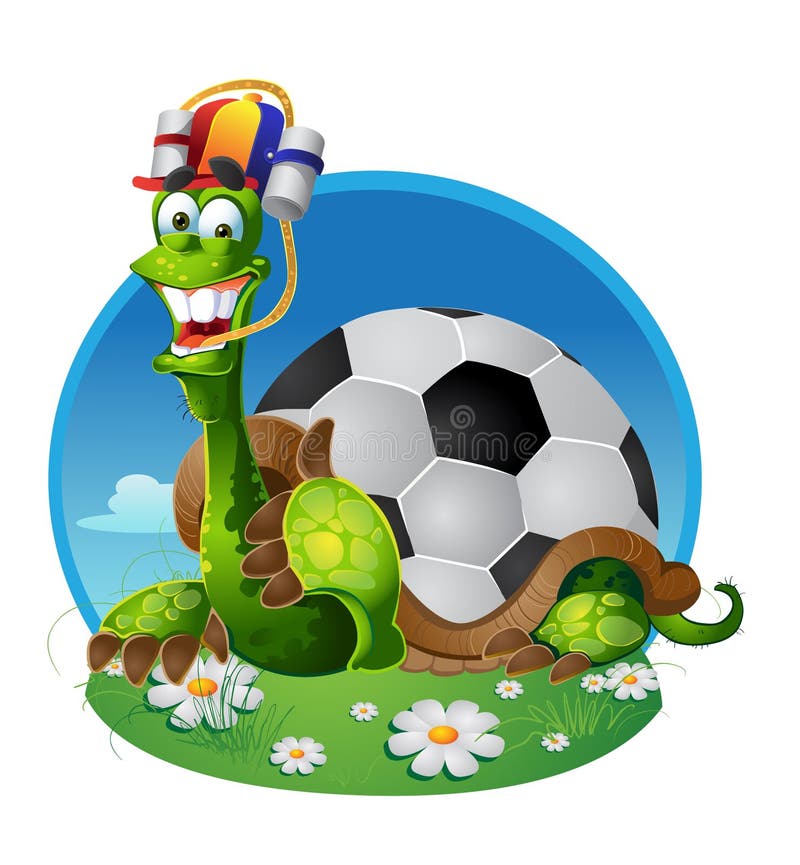 Jungle Animals Soccer Border. Stock Vector - Illustration of cartoon ...