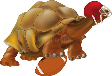 Turtle the football player stock vector. Illustration of action - 13122467